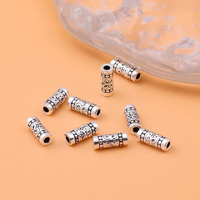 Серебряные бусины 925 пробы, 5 шт.