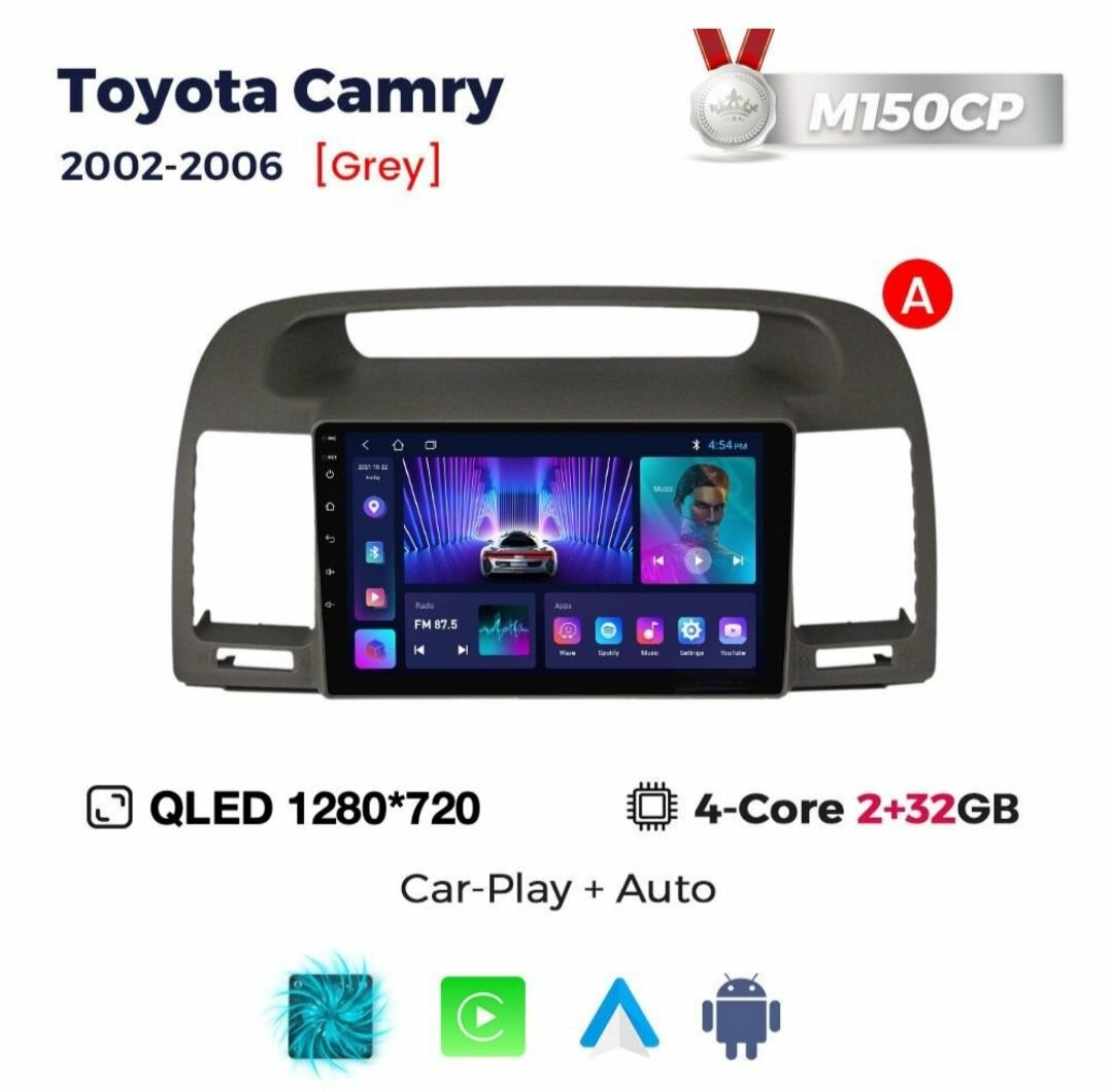 Магнитола Mekede TS7 2-32 Гб Android для Toyota Camry 30 / Автомагнитола Андроид Тойота Камри 30