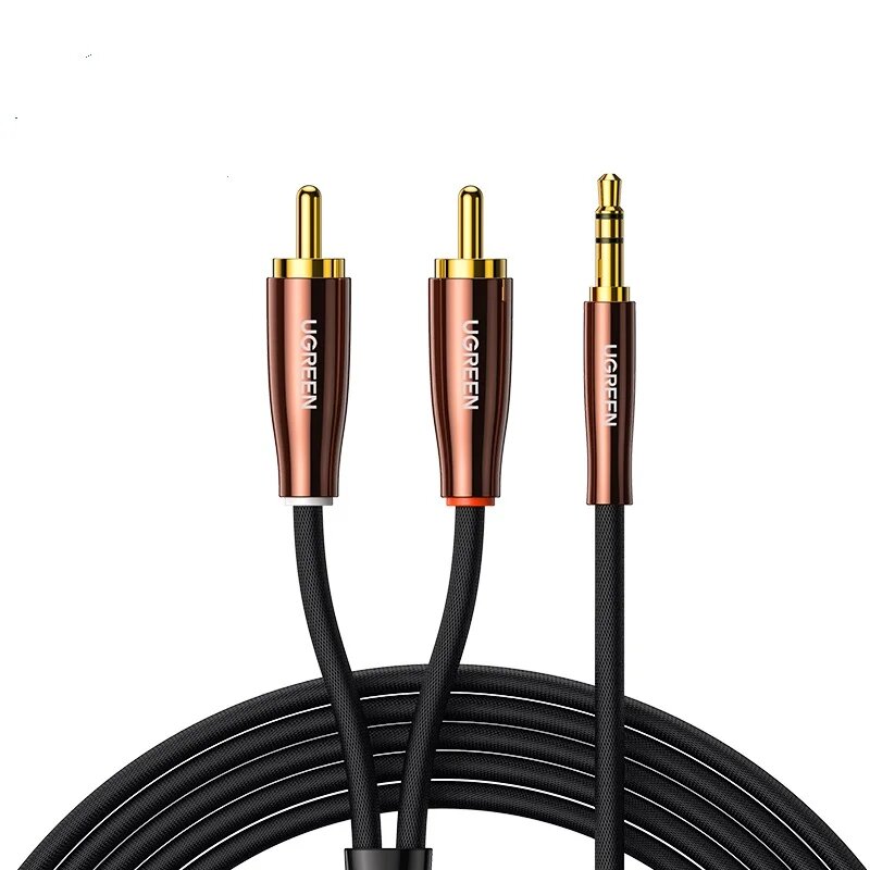 Ugreen AV116 аудио кабель RCA 2RCA на 3,5 мм 2 м
