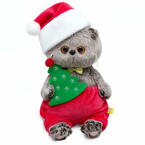 Мягкая Игрушка BUDI BASA Кот Басик BABY, в новогоднем костюмчике, 20 см (BB-152)