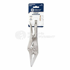 Клещи зажимные кобальт удлиненные губки, 225 мм