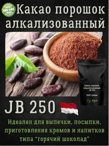 Какао порошок алкализованный, JB 250-11 (Индонезия), 1 кг