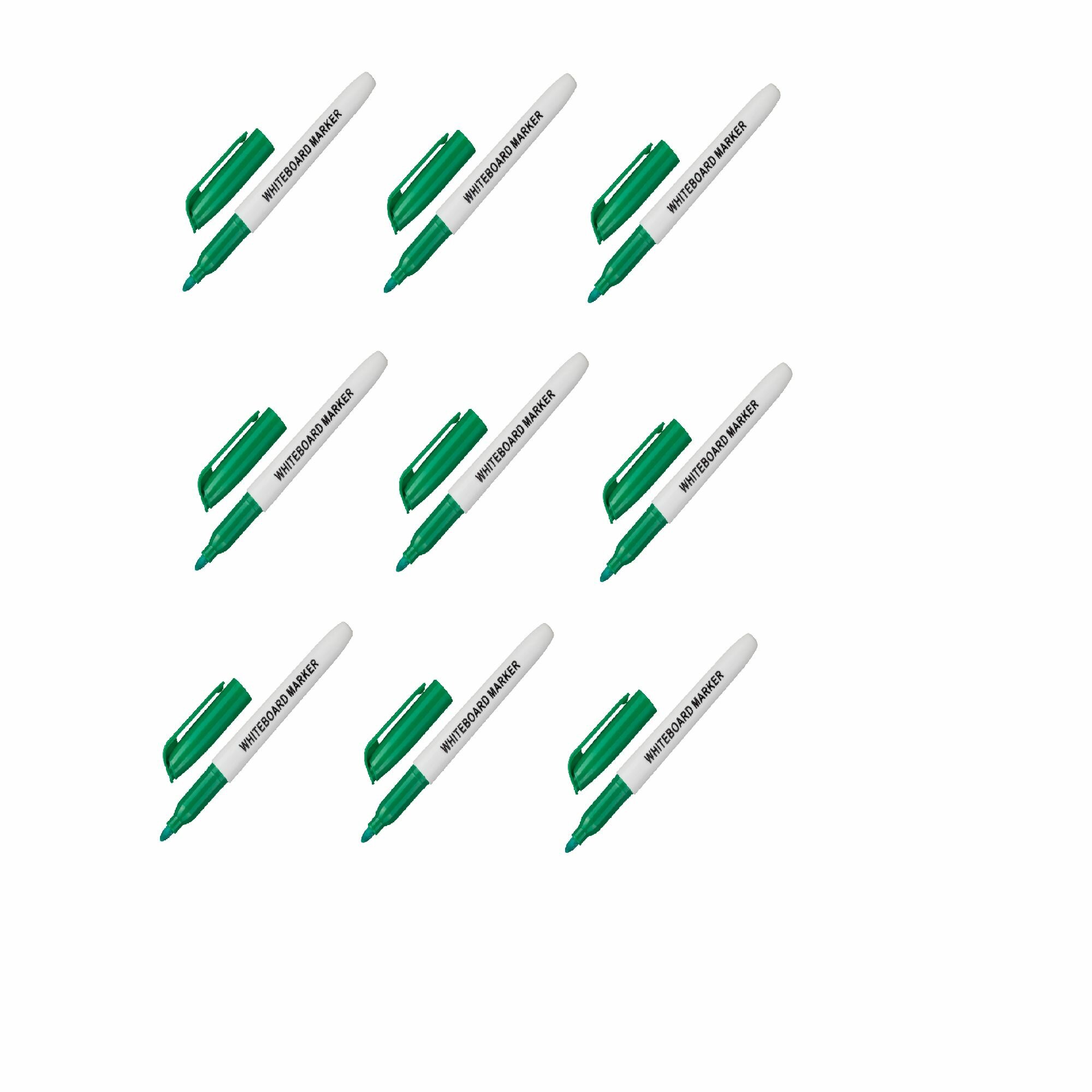 Комус Маркер для белых досок зеленый 1-3 мм, 9 уп.