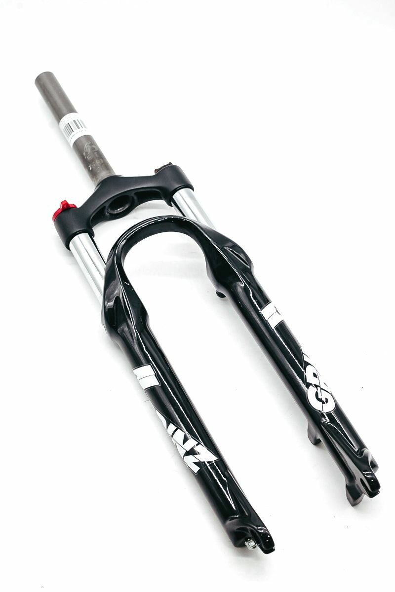 Вилка велосипедная GRINZ ES 456 MLO ход 100мм, локаут механ, предв. сжатие, алюмининий 26"*1.1 8"