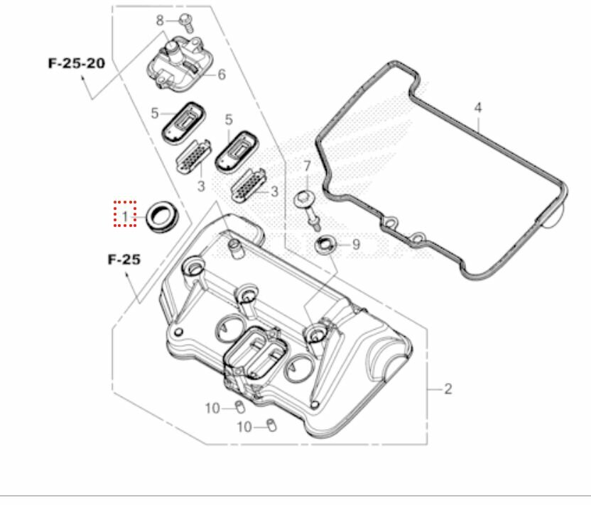 Прокладка свечного колодца для мототехники Honda CRF1000/1100, NT/CMX1100, SXS1000; Артикул Honda: 12229HL4000 (Оригинал)