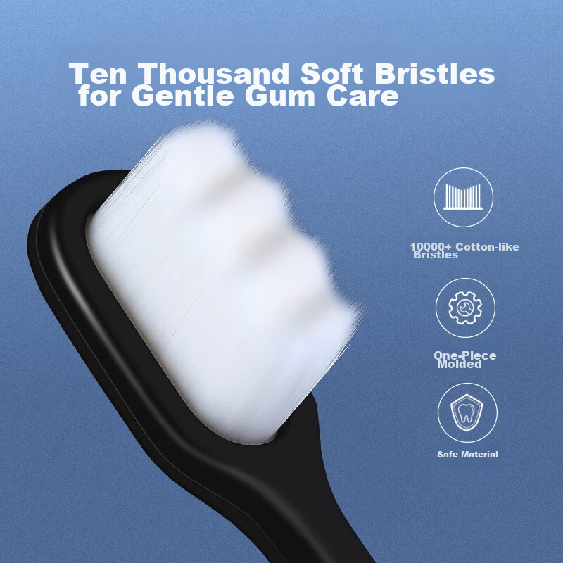 Di Wang Dr.wlen small head fine soft hair ten thousand hair toothbrush adult super soft hair couple men and women 2 packs flexible small brush head