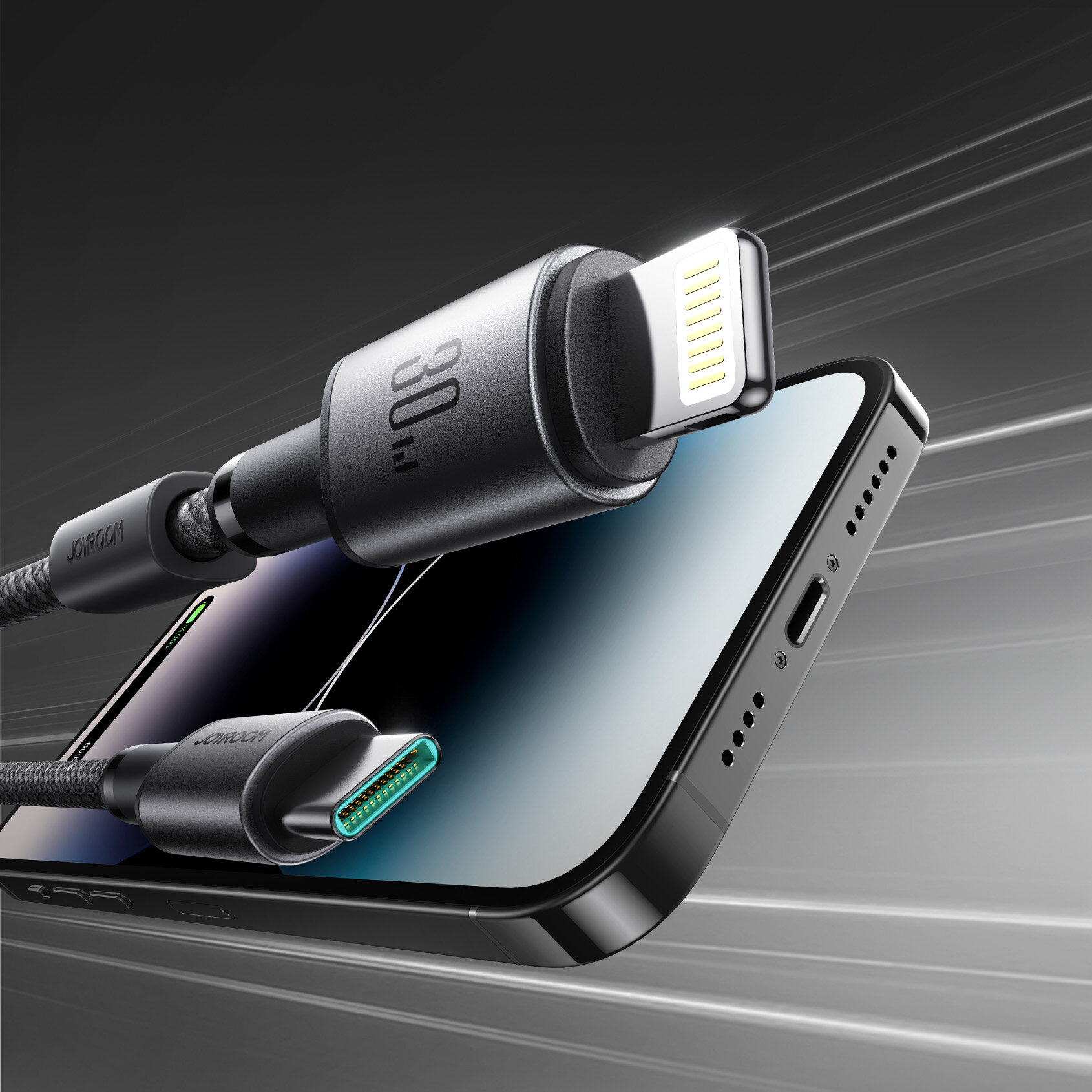 Кабель для зарядки iphone Lightning to Type-C Joyroom