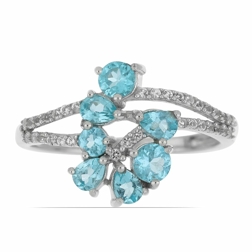 Кольцо, серебро, 925 проба, родирование