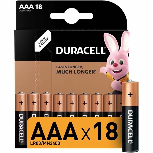 AAA - Duracell LR03 BL18 (18 штук)