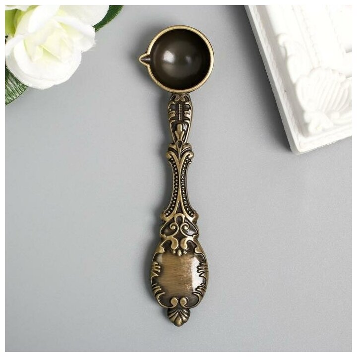 Ложка для плавления сургуча металл "Узорная" 36 гр 11х2 5х0 8 см