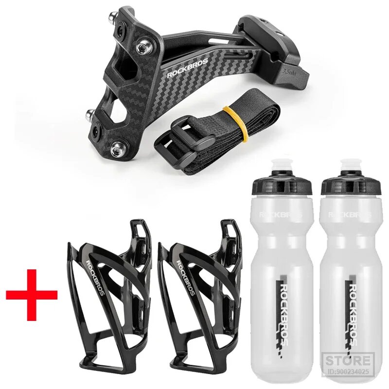ROCKBROS Держатель для бутылки Black Set 6