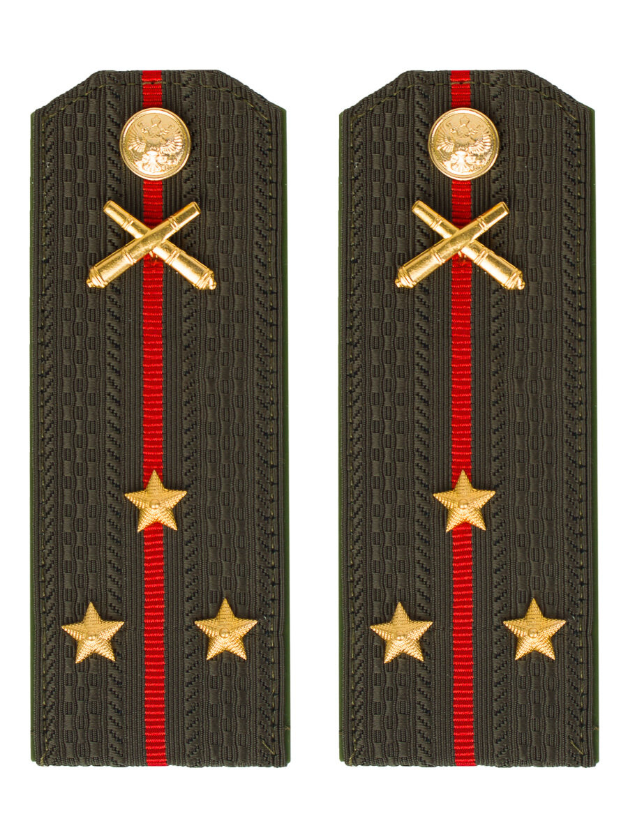 Погоны Мо РВиА зеленые звание Старший Лейтенант Пластик