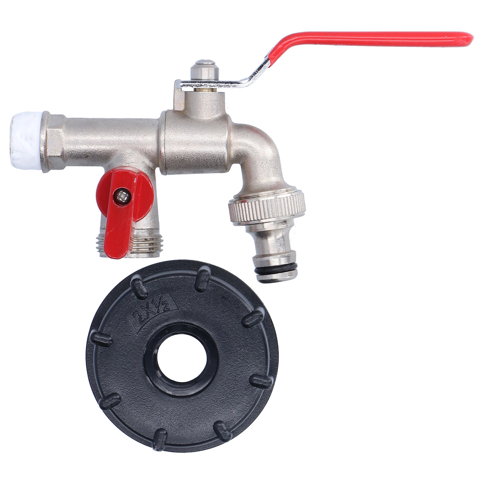 Переходник для контейнера IBC, двойной соединитель, латунный сливной шланг для бака, кран, вентиль, фитинг, деталь с двойной головкой и одинарным ниппелем.