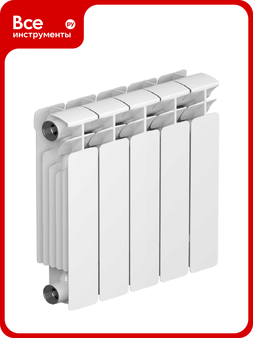 Биметаллический радиатор RIFAR BASE 350 05 секц. бок. R-BA-350-05 для радиатора межсекционная