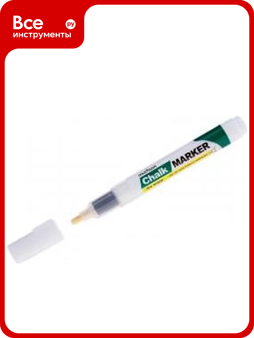 Меловой маркер Munhwa Chalk Marker белый, 3мм CM-05 для большинства гладких