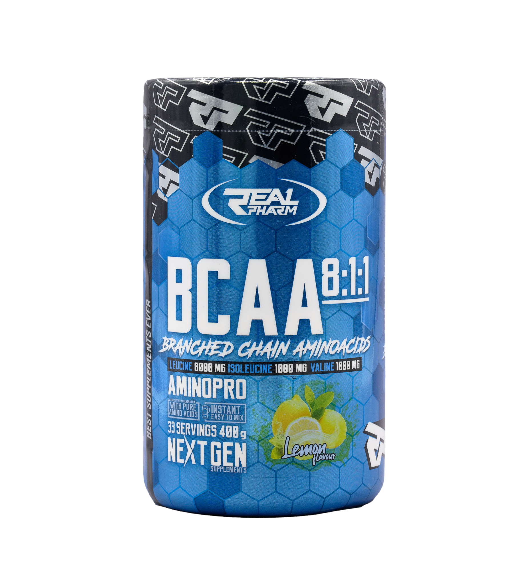 Real Pharm Bcaa 8:1:1 400g Лимон. Концентрированная Бцаа. Европа