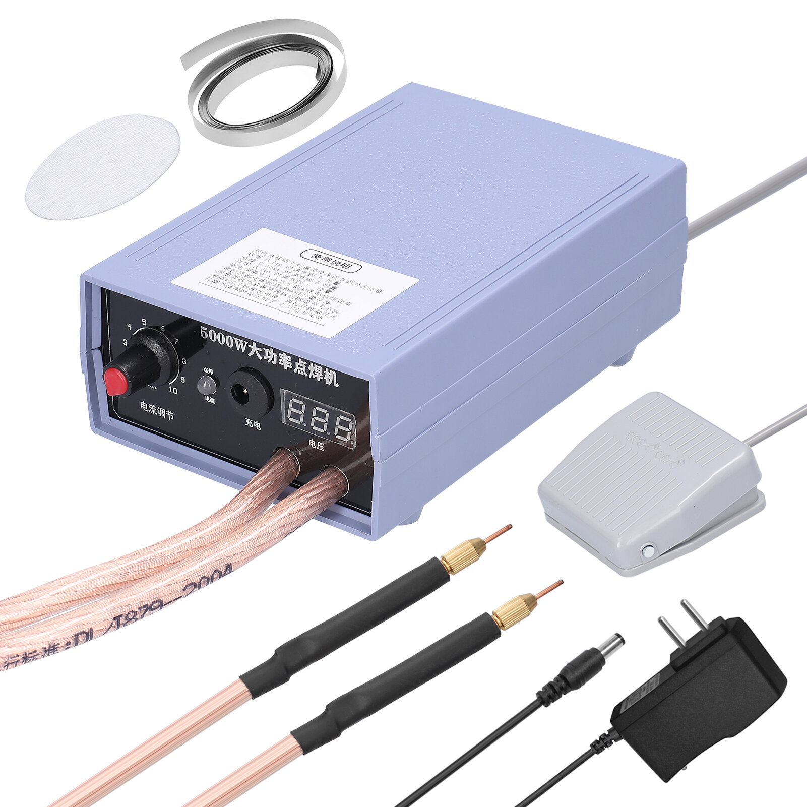 Домашний портативный точечный сварочный аппарат для аккумуляторов 18650. Мощное перезаряжаемое устройство для сварки никелевых листов толщиной 0,1-0,25 мм.