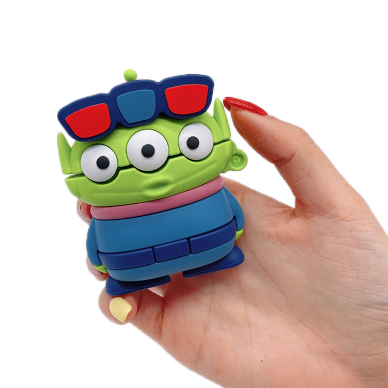 Силиконовый чехол для наушников в форме трехглазого монстра.