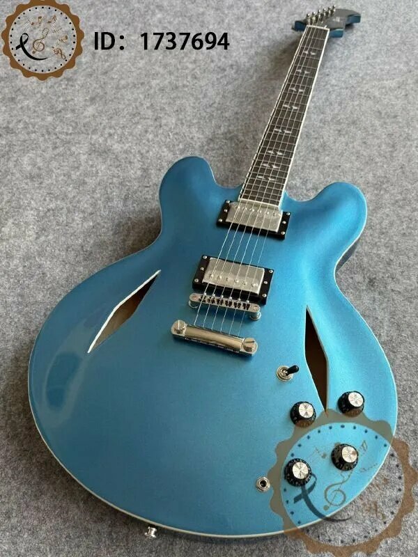 Электрогитара ES-335: джазовая полупустотельная, произведена в Китае 6-струнная, корпус Махагони 40"