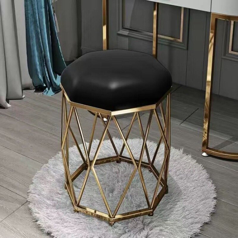 Восьмиугольный стул для макияжа, стул для туалетного столика