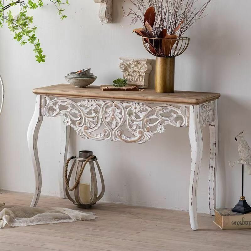 Ретро-полый резной стол