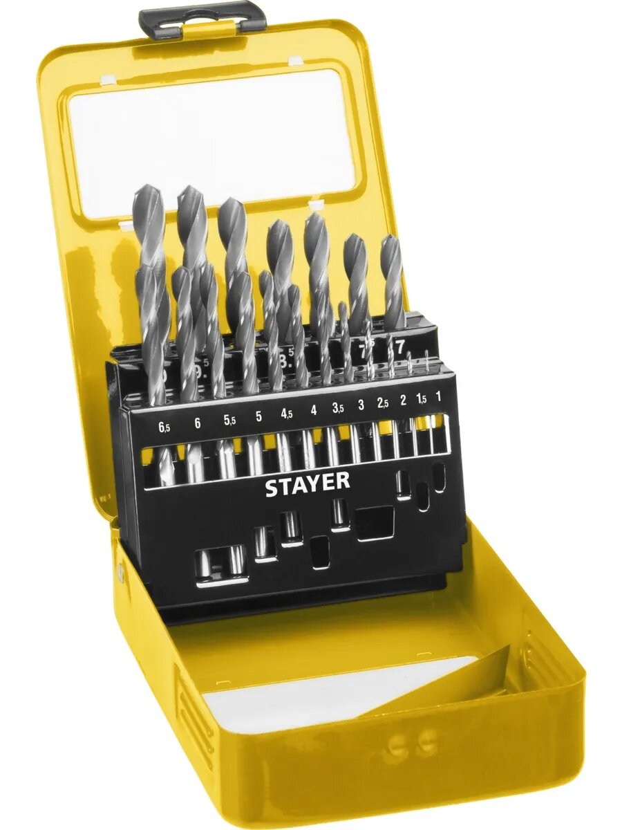 HSS-R, 19 шт, (1-10 мм), быстрорежущая сталь P6M5, класс В,