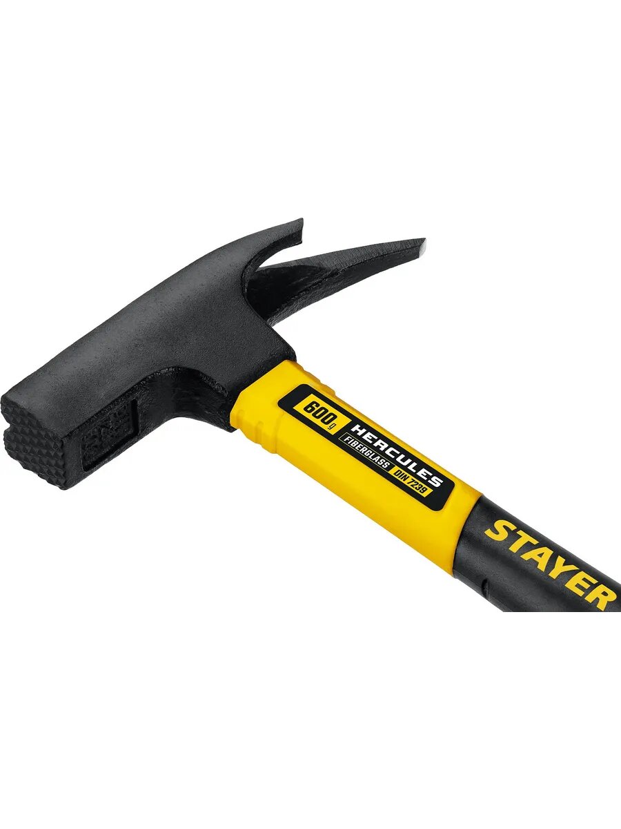 Hercules, 600 г, молоток кровельщика с фиберглассовой рукоя