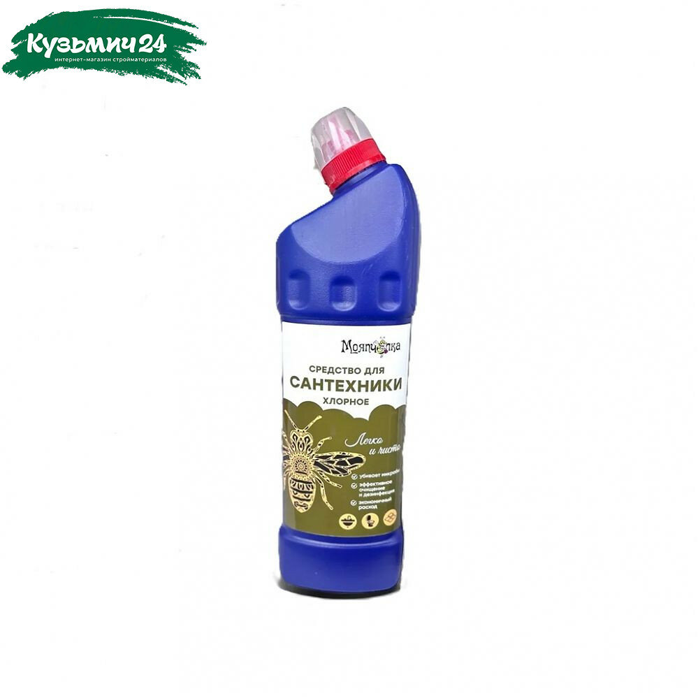 Средство для чистки сантехники Мояпчелка хлорное, 1 кг 101031
