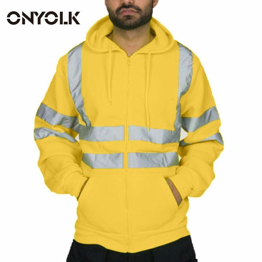Куртка рабочая, XL, желтая, светящаяся в темноте, для охранных предприятий, мужская