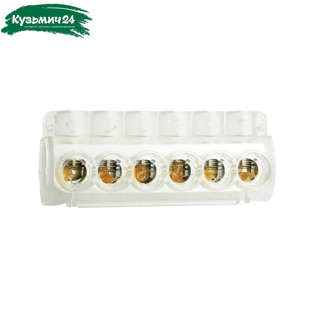 Клемма монтажная 6-ти контактная Stekker LD610-6, KE10.3, Al10-35/Cu1.5-25, 50214