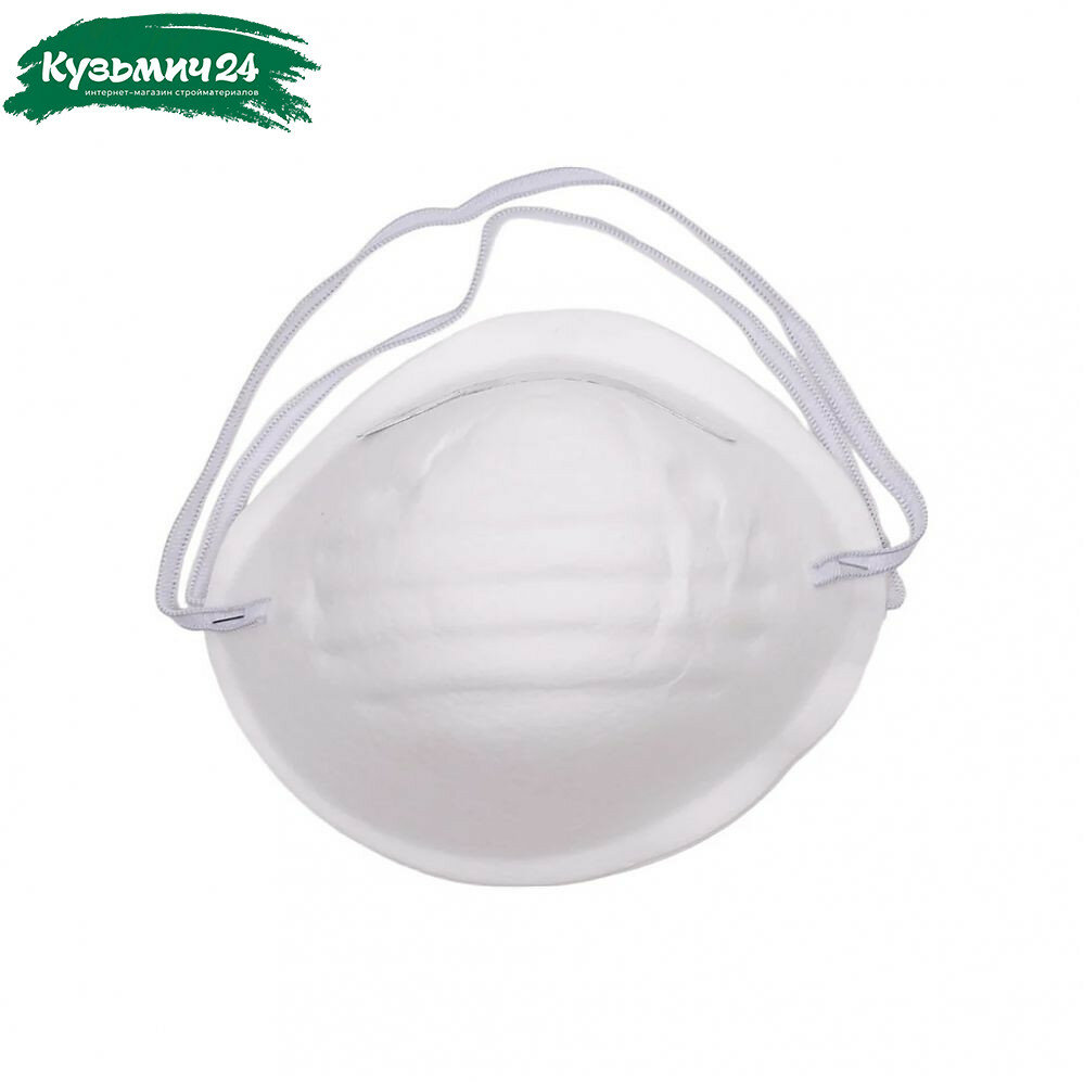 Маска защитная Политех 7010002 универсальная, пластик, белая, 10 шт