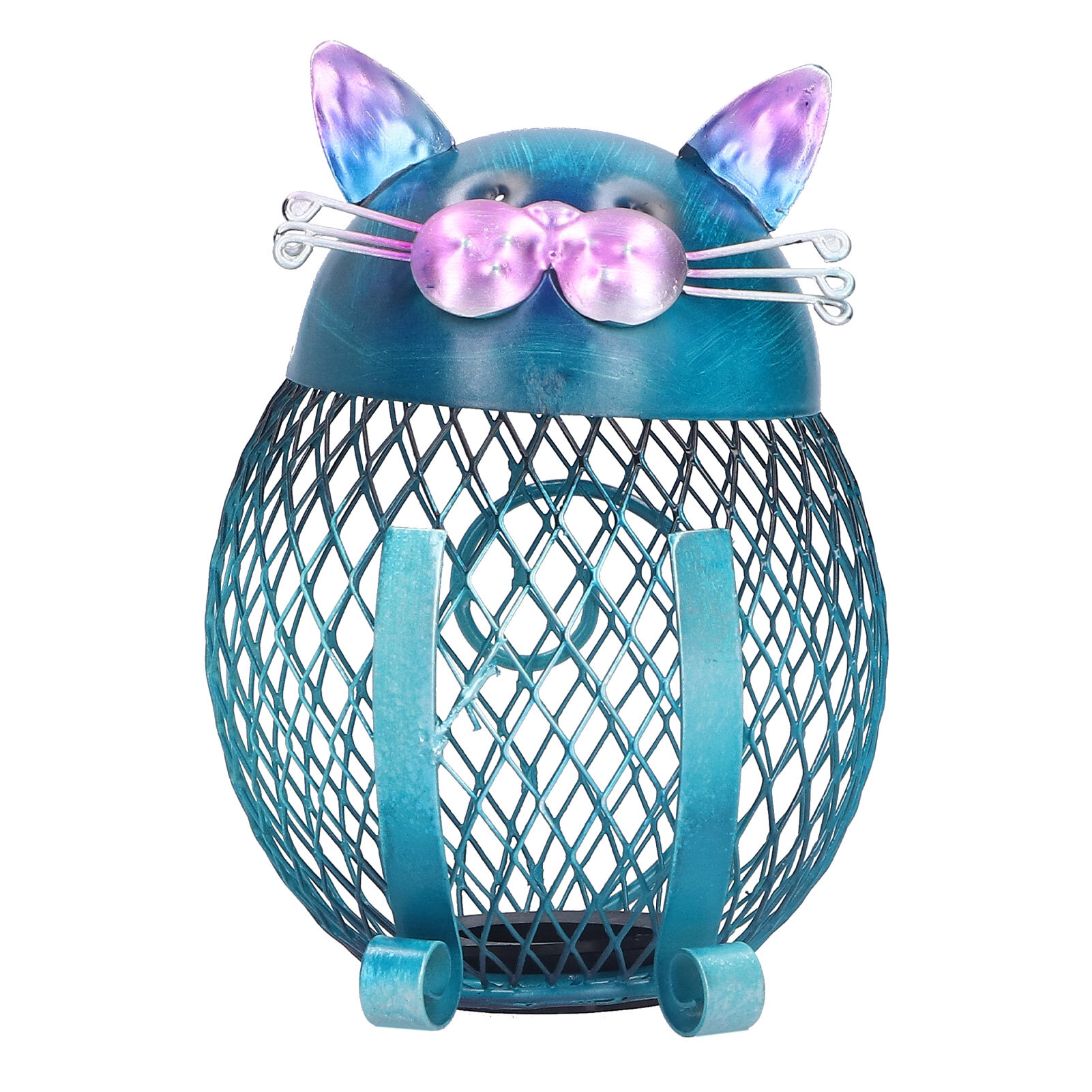 Копилка в виде кошки, украшение из кованого железа, подарок на день рождения