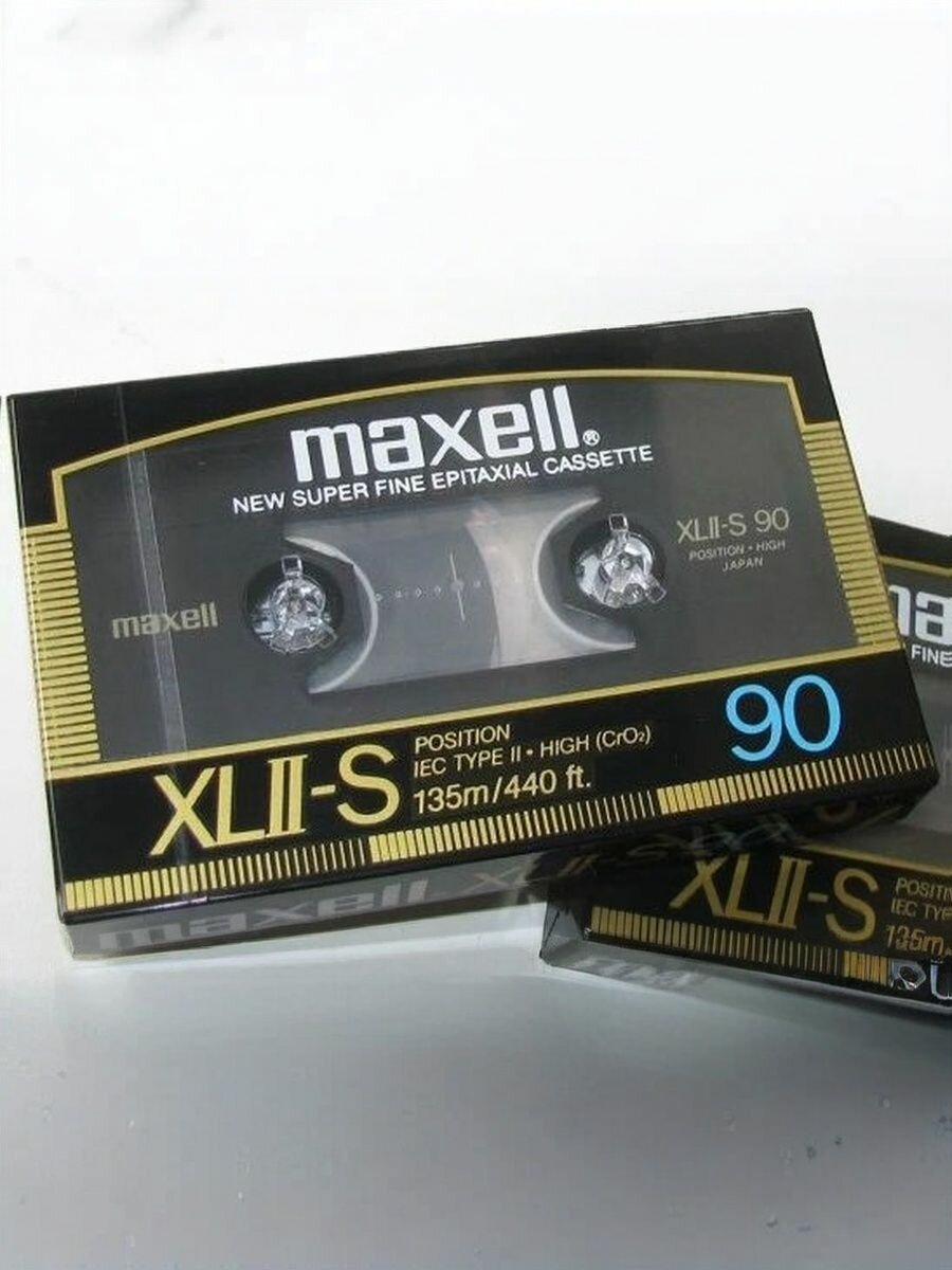 Аудиокассета Maxell XLII-S 90 chrom Япония, 1987г (1 шт, 90 мин)