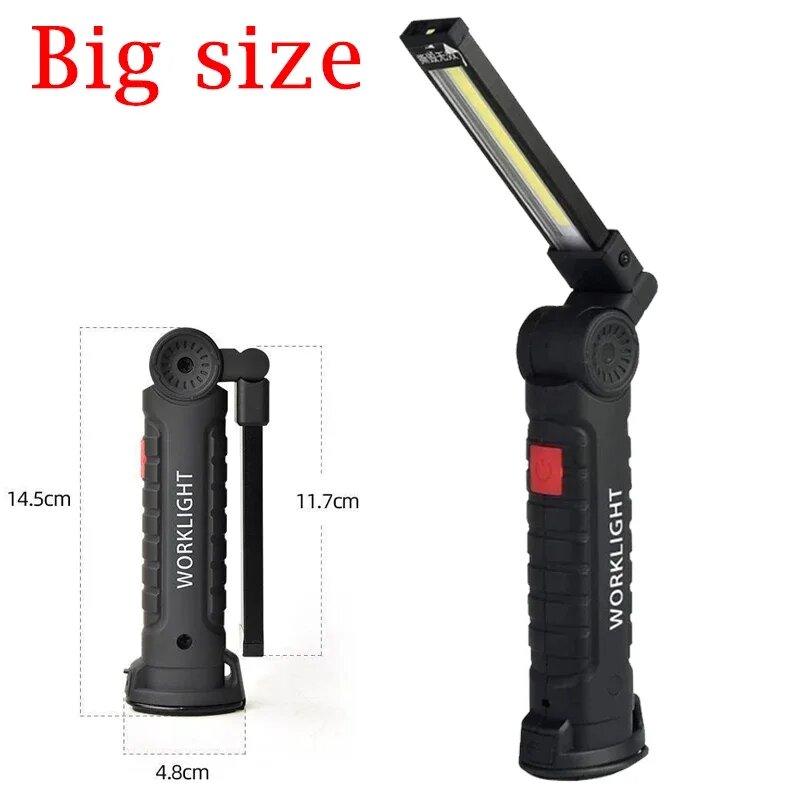 Складной фонарь Worklight, белый, W52 big