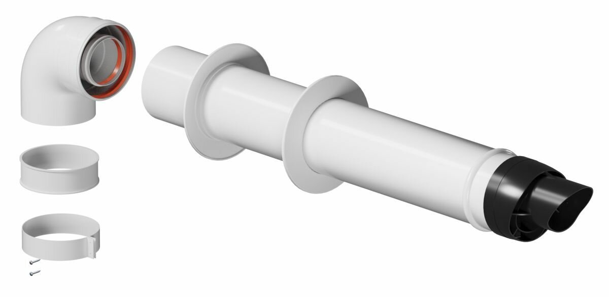 Коаксиальный комплект для котлов D80/125 L-1000 мм (CK-80-125)