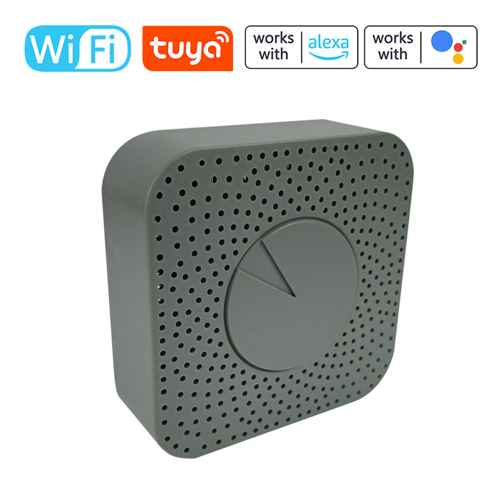 Tuya Wi-Fi Интеллектуальный монитор качества воздуха 5-в-1 Air Housekeeper HCHO/CO2/VOC/DETURNEPE/DETECTOR Поддержка DEMOTE DEMOTE APP Управление сигнализацией Совместима с Alexa Home for Home Office
