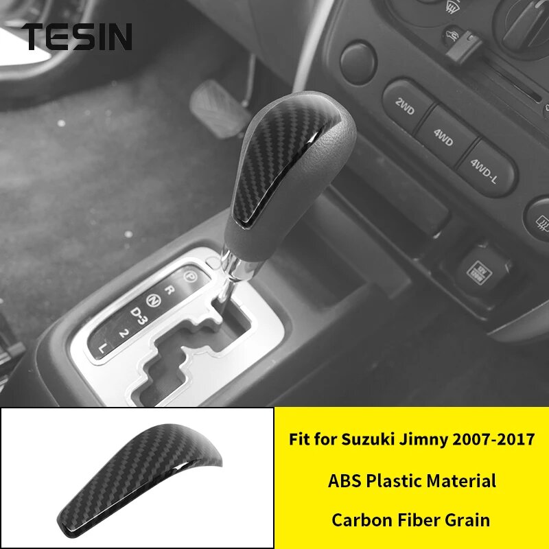 Декоративный чехол на рукоятку переключения передач для Suzuki Jimny 2007-2017, карбон