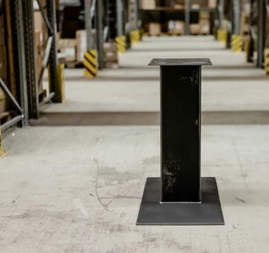 Металлическое дизайнерское подстолье / стиль Loft/ индивидуальное изготовление / порошковая окраска / Модель 07