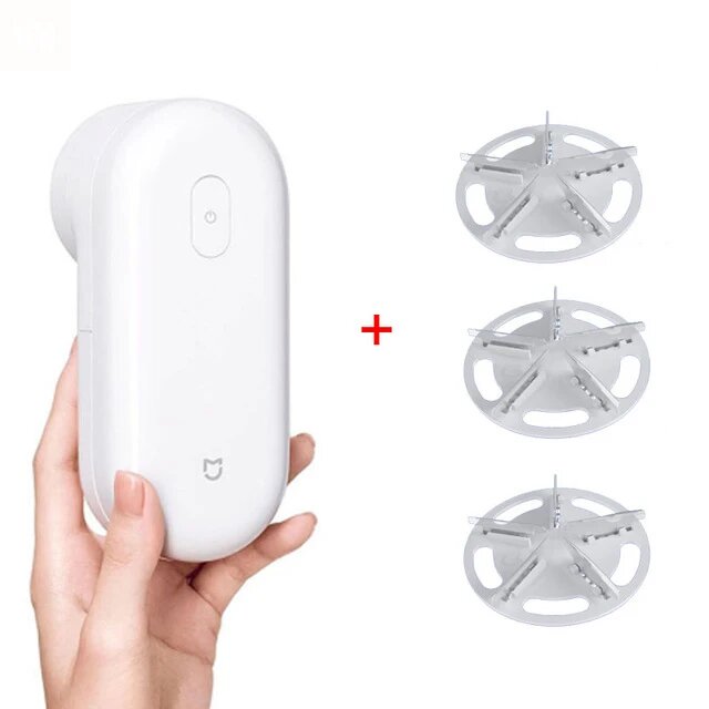 Xiaomi Mijia Триммер для одежды белый, 3 насадки