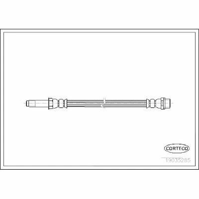 Шланг тормозной CORTECO 19035285 передний, задний 435 мм Mercedes Sprinter, Volkswagen Crafter 95-