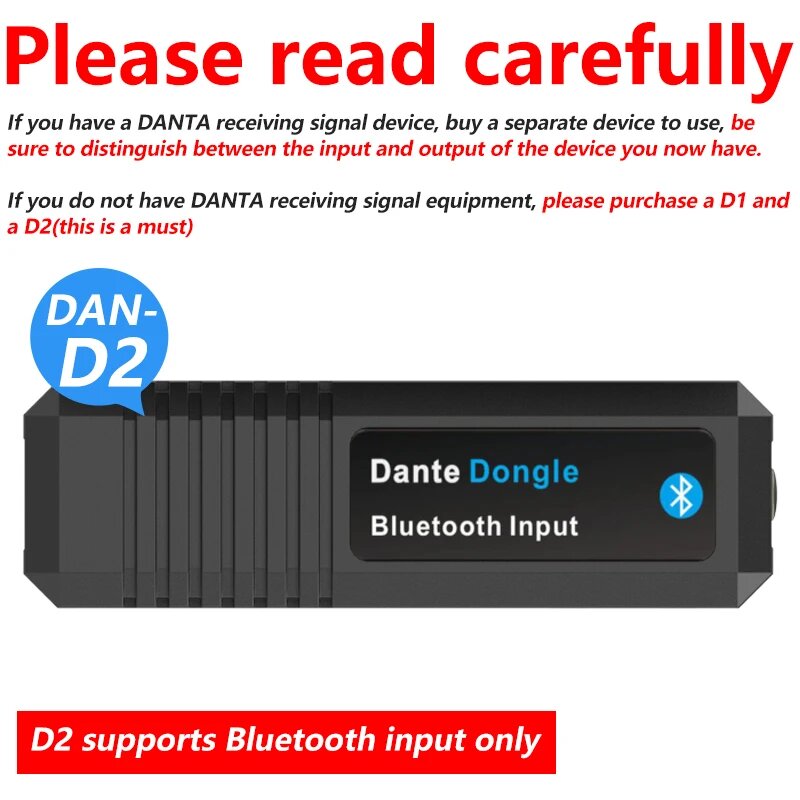 Bluetooth-ключ Dante LNK-DAN-D2 для сети Dante поддерживает 2x1 каналов беспроводного звука