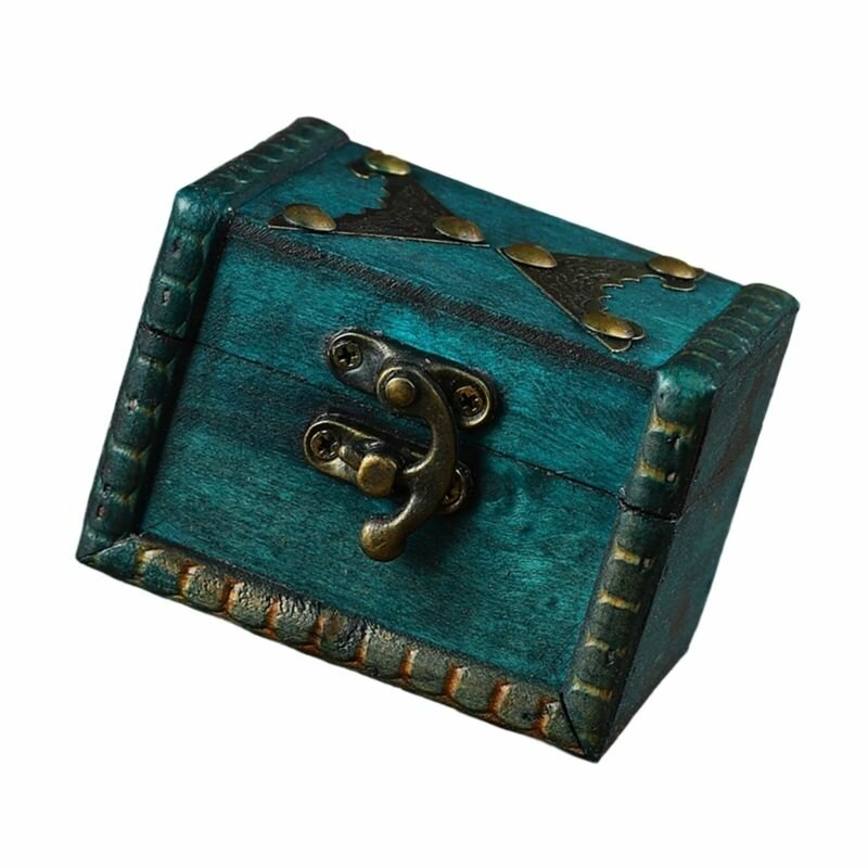 Ретро-коробка для хранения с замком коробка ювелирных изделий-Изумруд