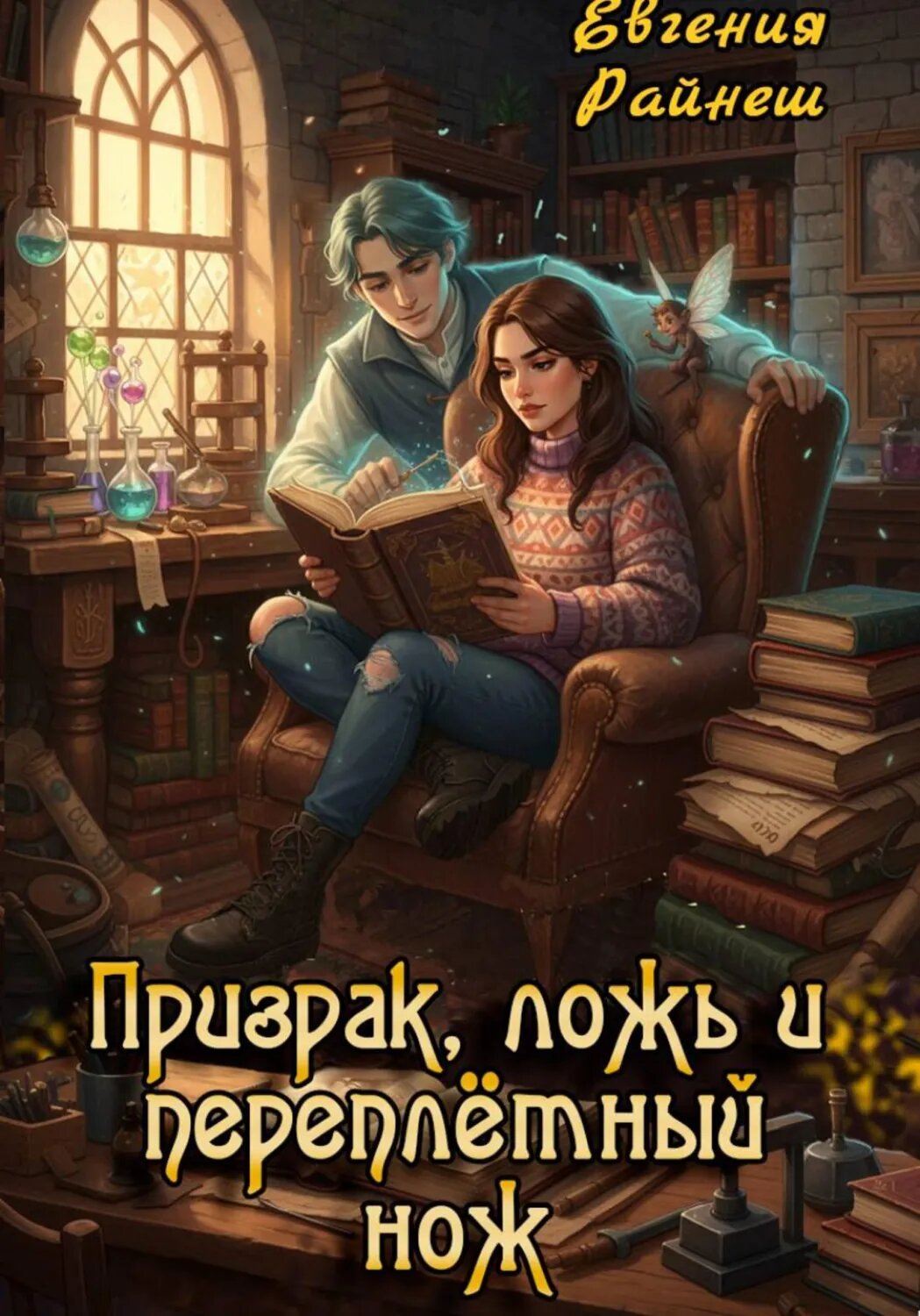 Призрак, ложь и переплётный нож [Цифровая книга]