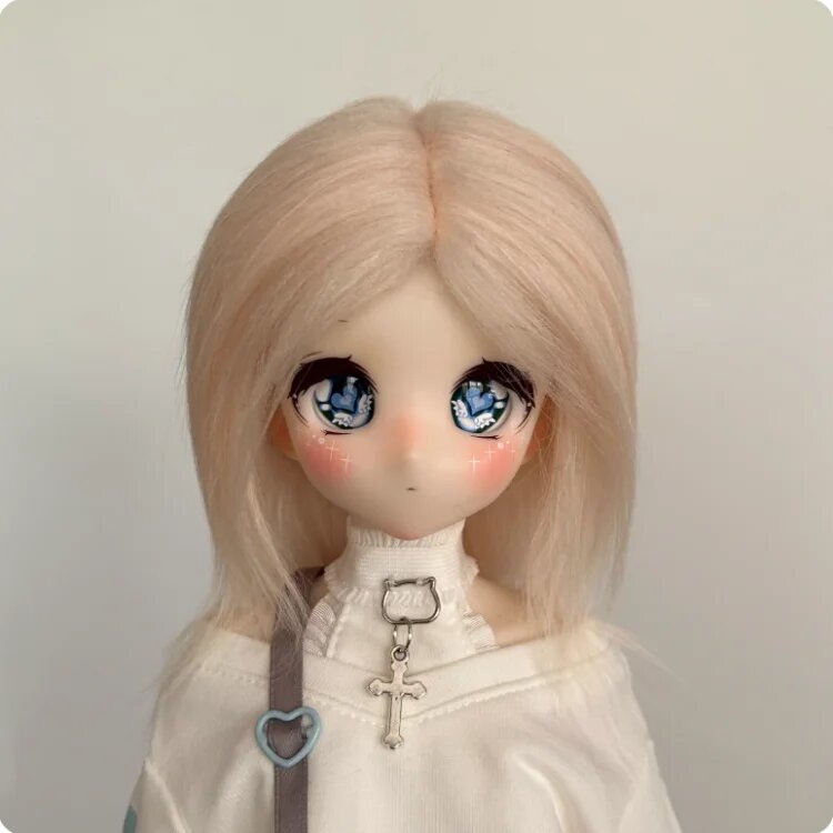 Меховой парик для куклы BJD Color 3, 15.5cm