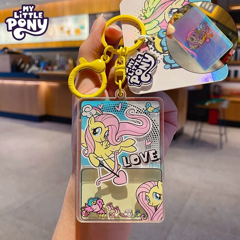 My Little Pony Fluttershy Шейкер-брелок, акриловый брелок для рюкзаков и автомобилей, официальная лицензия