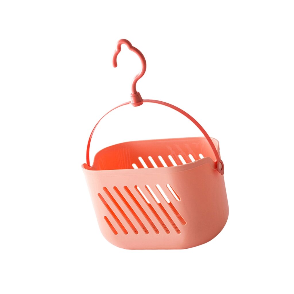 Подвесные Держатели Для Душа С Дренажными Отверстиями И Ручкой Для Организации Ванной Комнаты Пластиковая Корзина Для Хранения Универсальных Аксессуаров Для Ванной