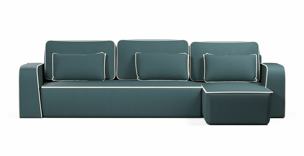 Угловой диван-кровать Линда, 344х165х90 см, механизм Еврокнижка, диван раскладной большой, с ящиком для белья