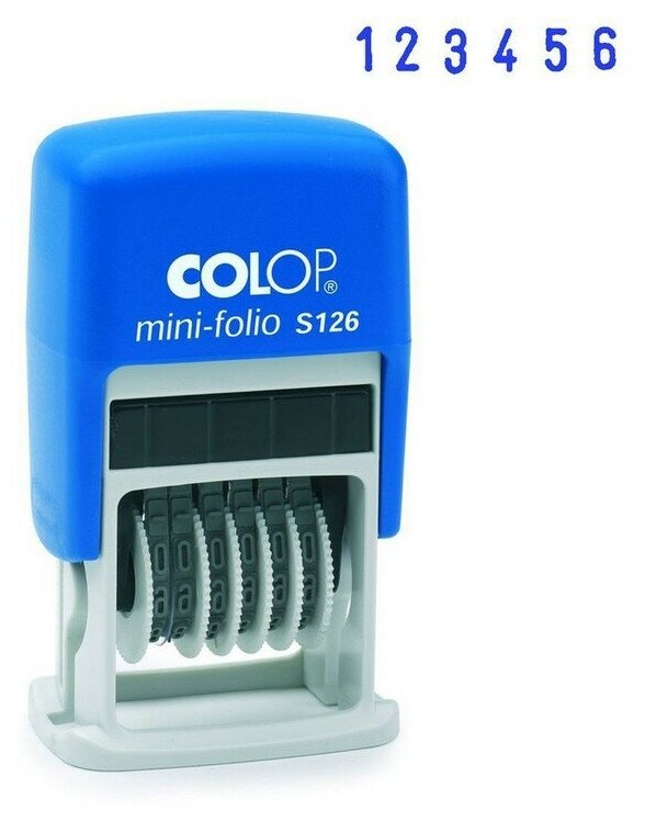 Мини-нумератор ручной Colop S126 6-разрядный 42657