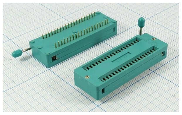 SCZP-40 (ZIF панель) DIP-панель с нулевым усилием (40-пин, DIP, 2.54мм)