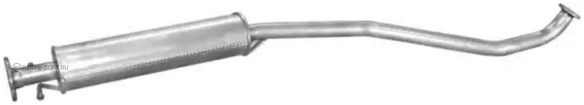 Глушитель средн часть DAEWOO: LACETTI 1.4 /1.6 10.03- Polmostrow арт. 05.61